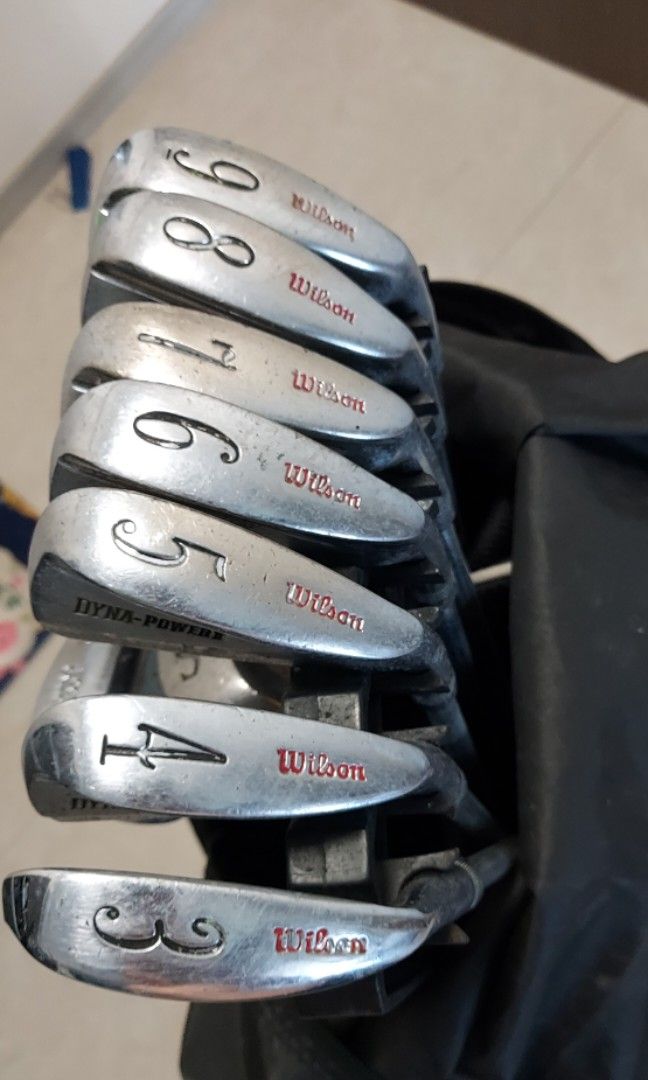 Wilson vintage golf club full set of irons, Sports Equipment, Sports ...