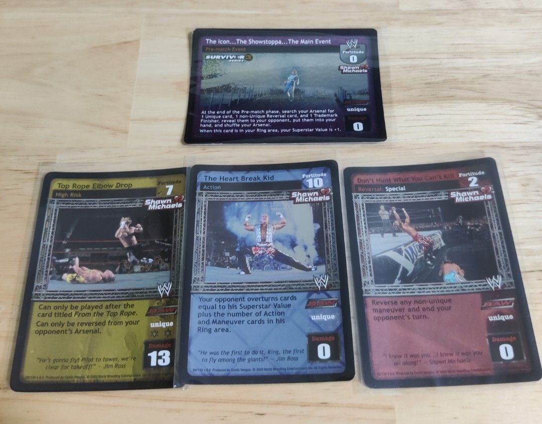 WWE WWF Raw Deal Cards Shawn Michaels, Hobbies & Toys, Toys & Games on ...