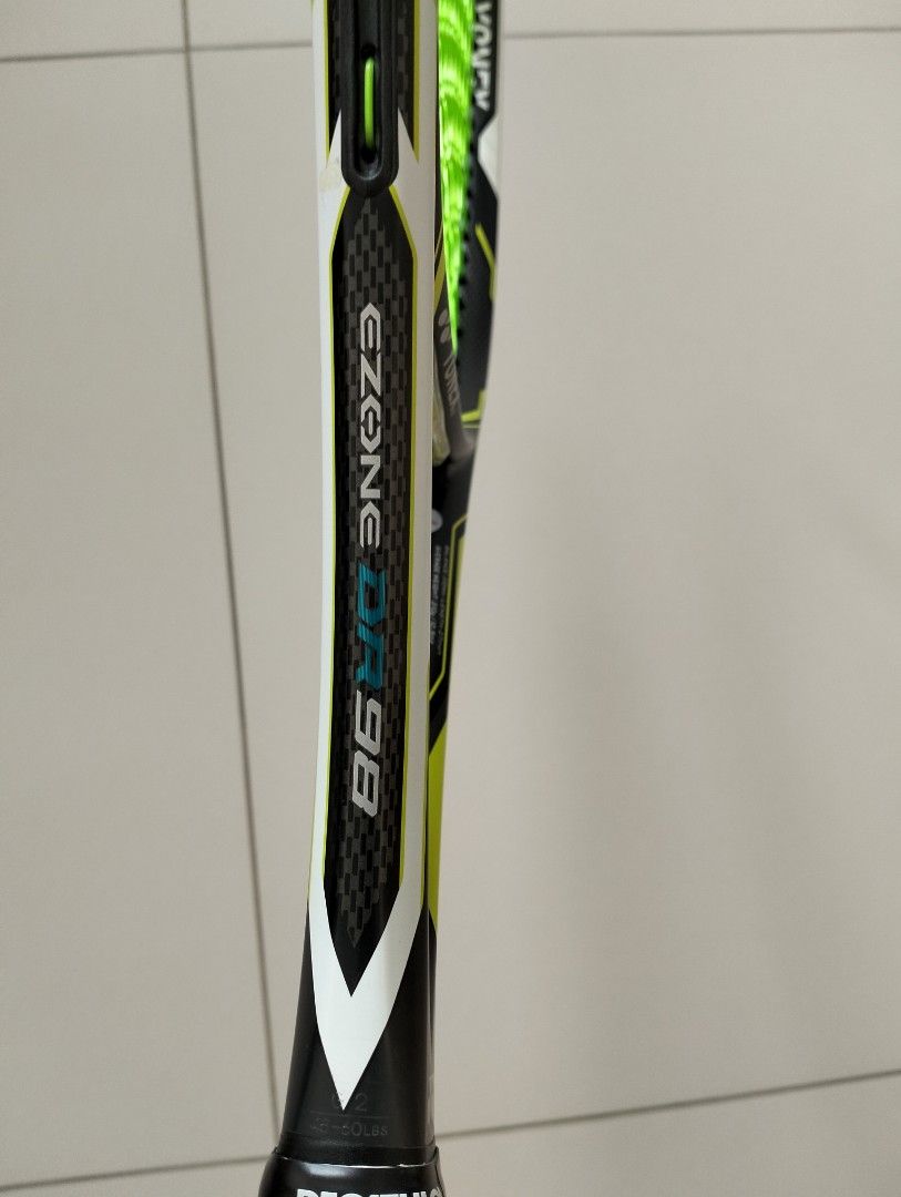 Yonex Ezone DR 98 310 gm tennis racquet racket, Sports Equipment, Sports & Games, Racket & Ball ...