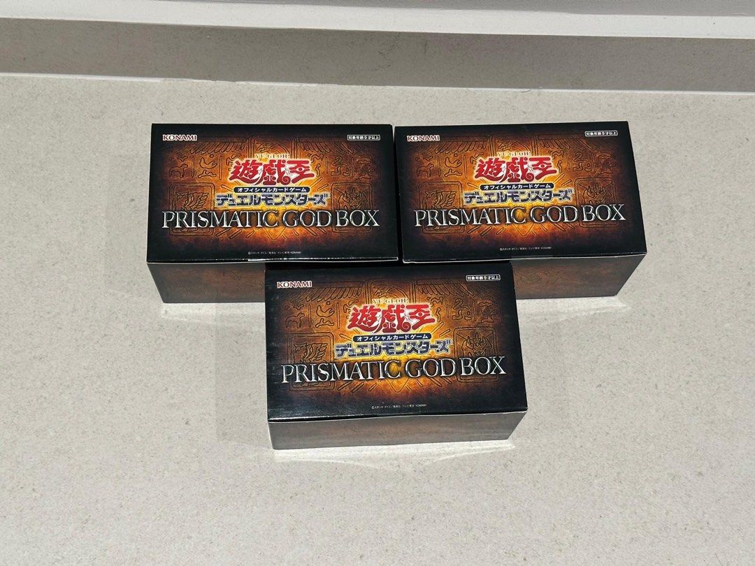 Yugioh OCG Prismatic God Box x3 - Japanese - unopened; with seal sticker., Hobbies & Toys, Toys ...