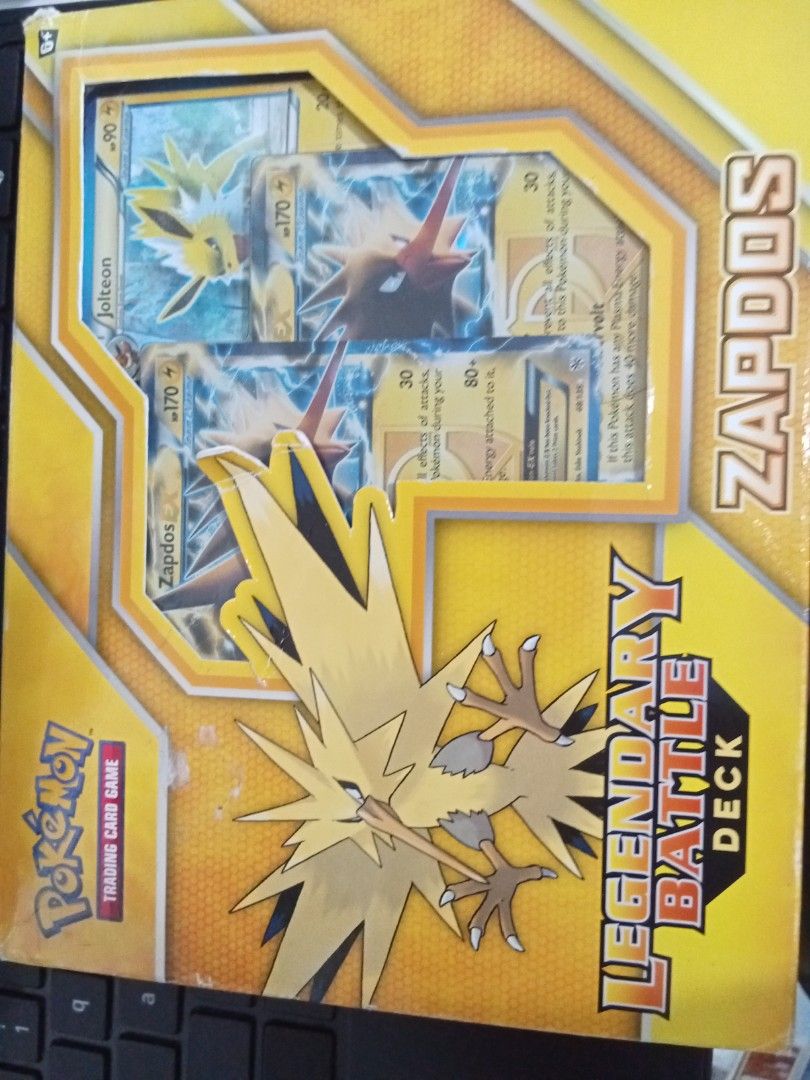 Zapdos, Legendary battle deck,(pokemon), Hobbies & Toys, Memorabilia ...