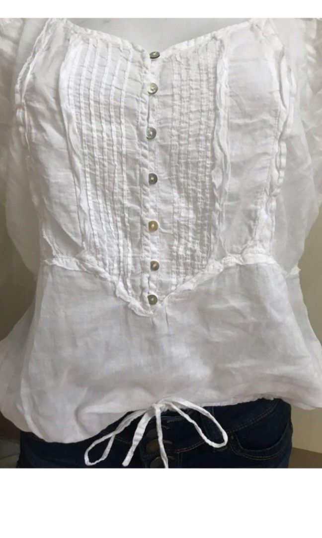 Zara Basic White Top on Carousell