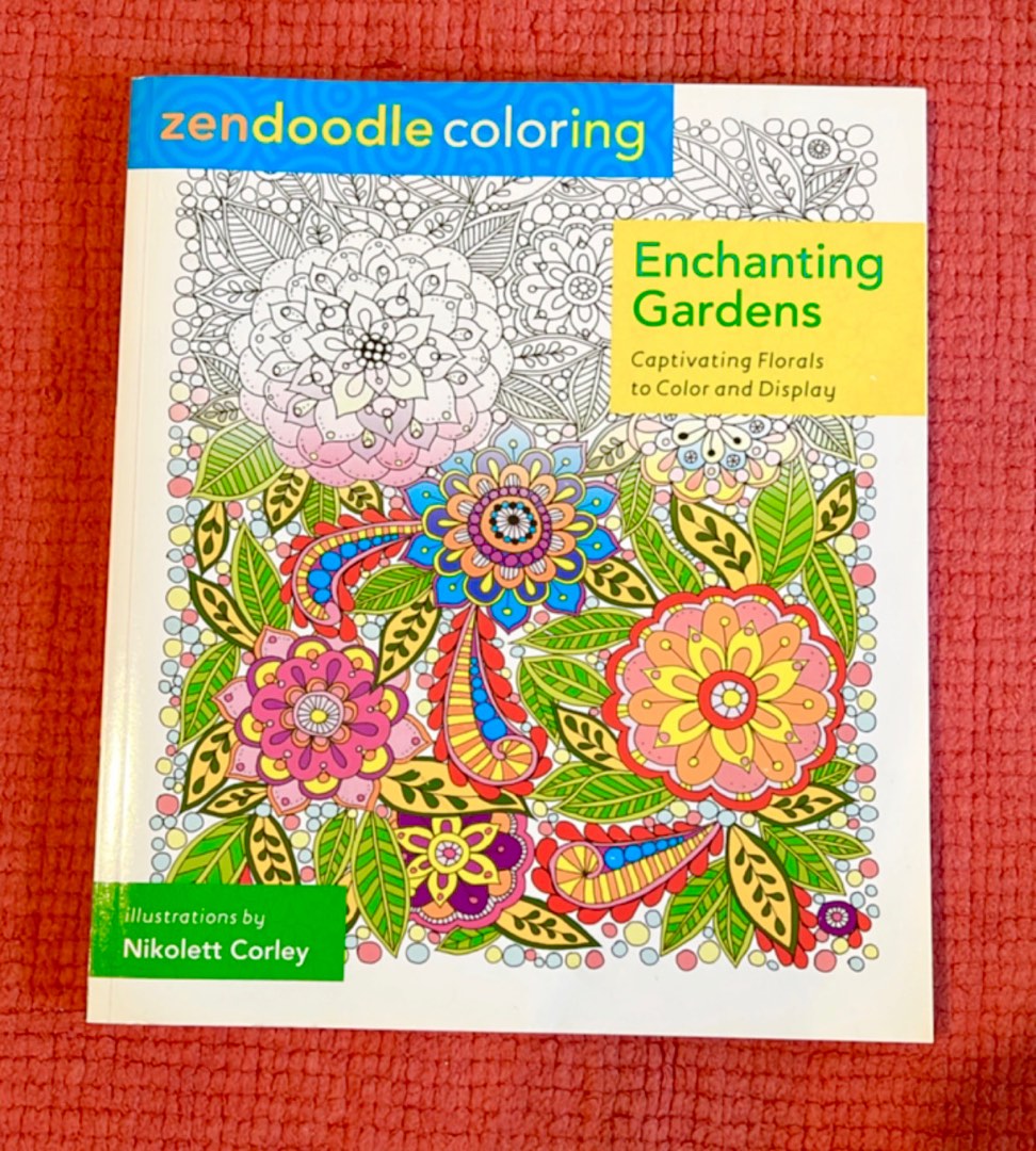 Zen Doodle Coloring Book, Hobbies & Toys, Books & Magazines, Children's ...