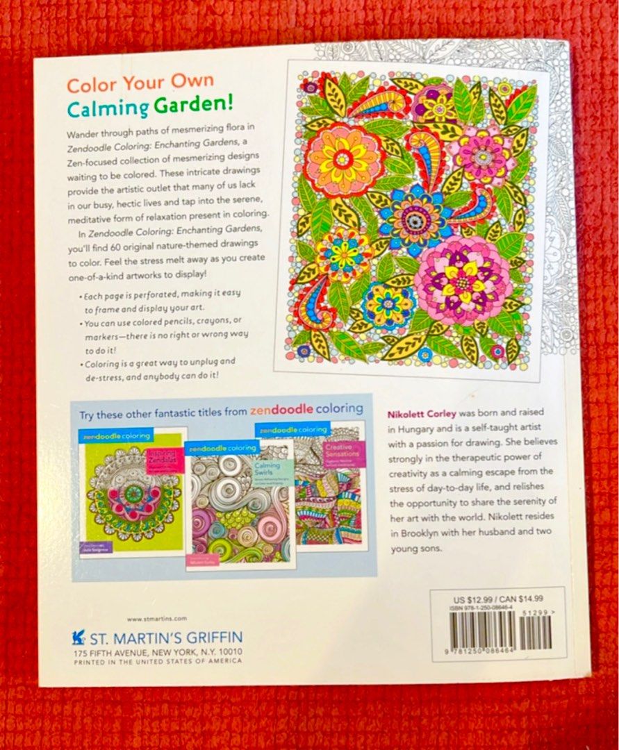 Zen Doodle Coloring Book, Hobbies & Toys, Books & Magazines, Children's ...