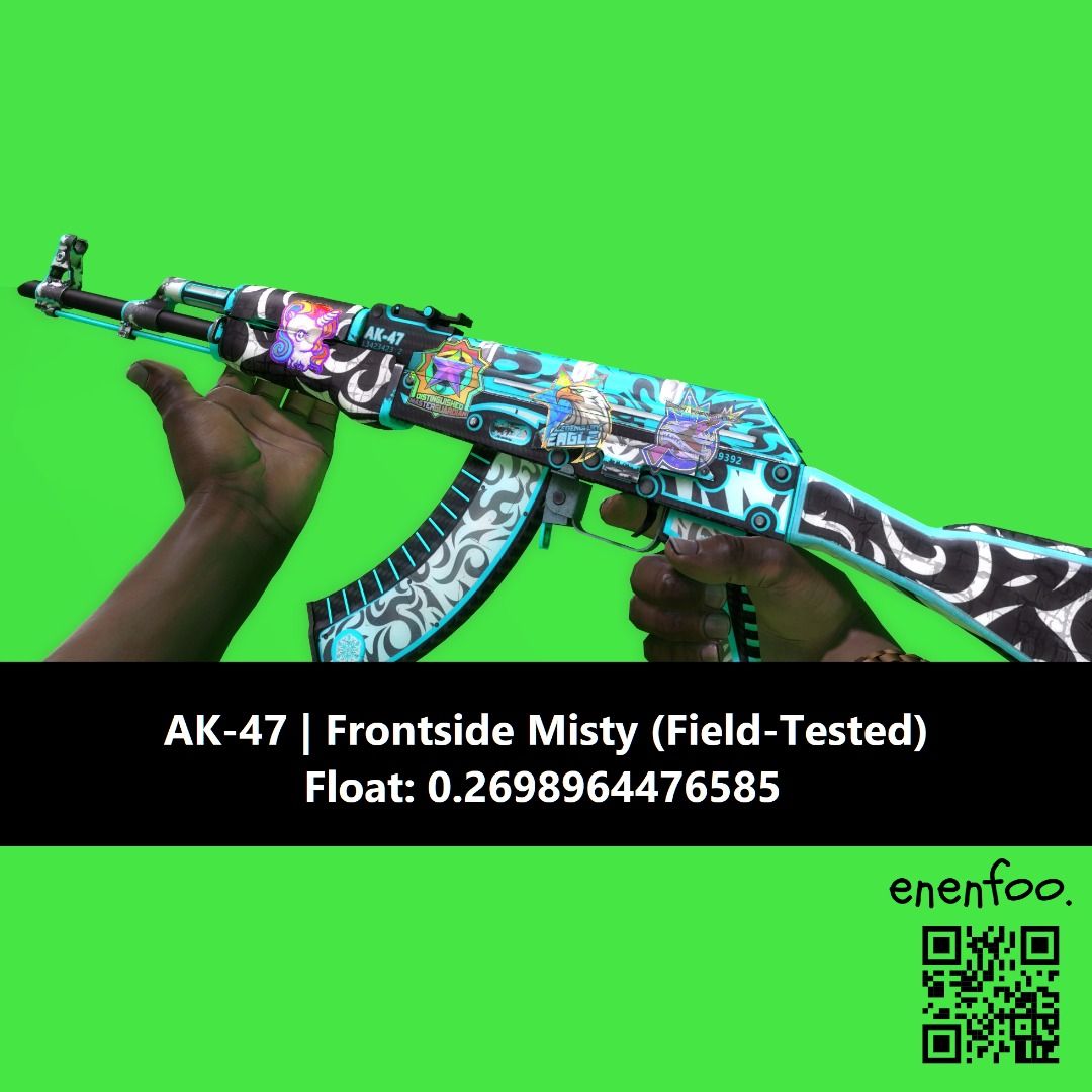 (0.21-0.24FV) AK-47 FRONTSIDE MISTY FIELD TESTED AK47 CSGO SKINS KNIFE ...