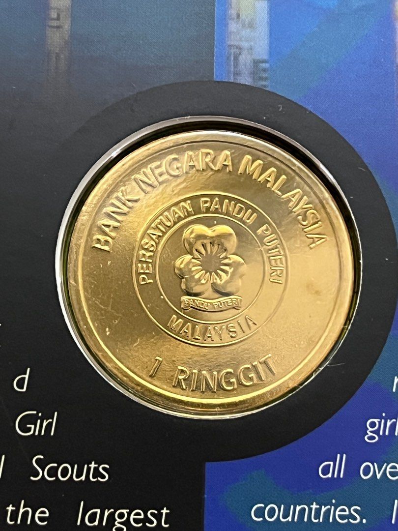 100th Anniversary Girl Guides & Girl Scouts Pandu puteri Coin Card 2012 ...
