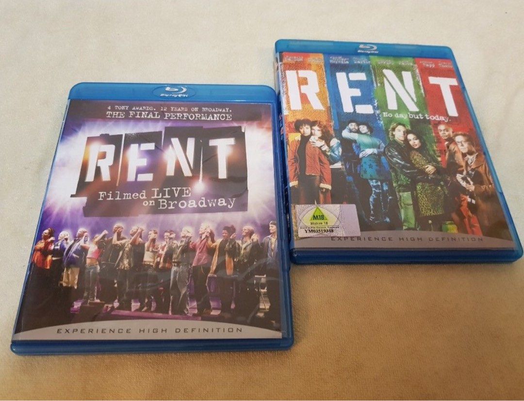 1st Press Broadway Blu-Ray RENT The Musical Original Audiophile Set ...
