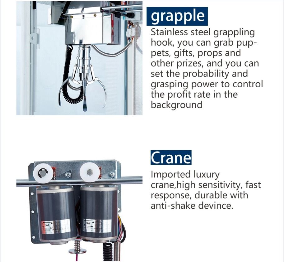 2023 two player claw machine 31inch electric games claw crane machine ...