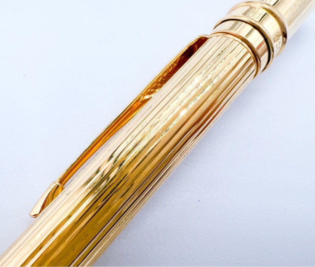 23k gold plated parker duofold UK made mechanical pencil 0.9mm twist ...