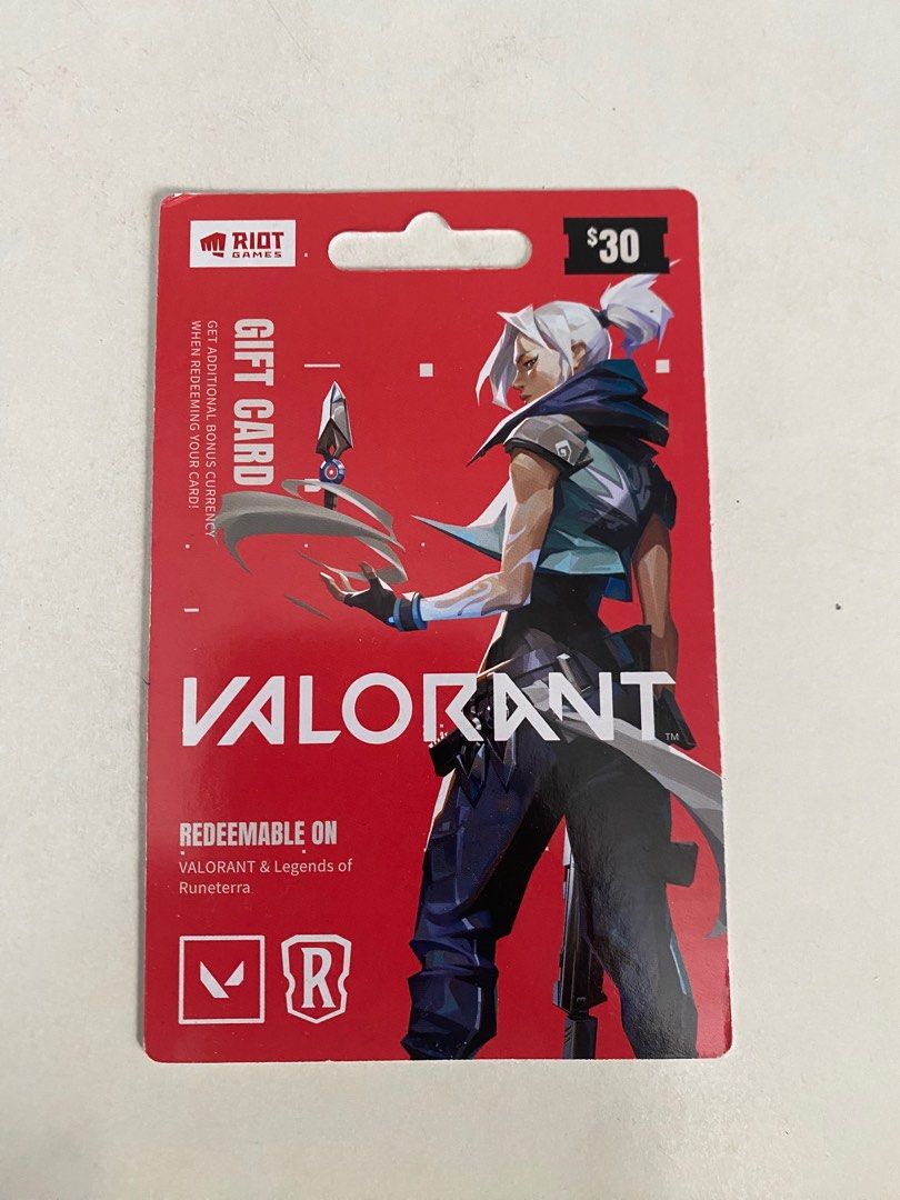 $30 Valorant gift card code, Video Gaming, Gaming Accessories, Game ...