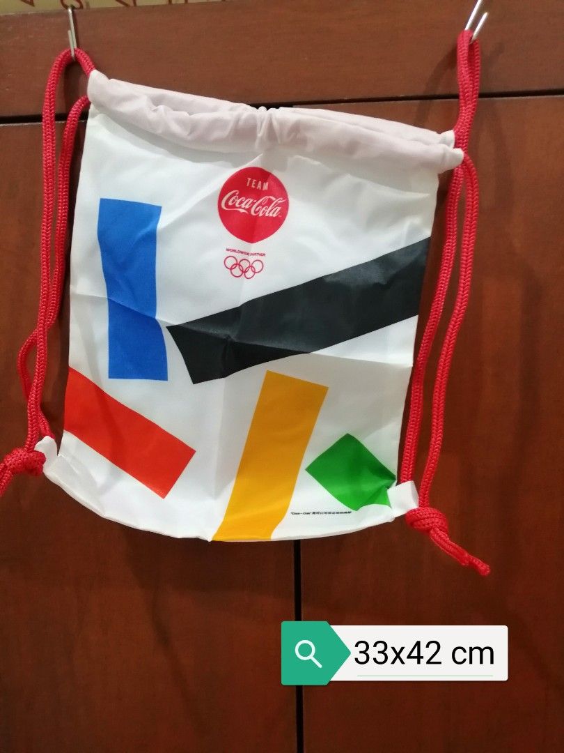 (3 in 1) Coca Cola Coke Bag Drawstring Bag, Hobbies & Toys ...