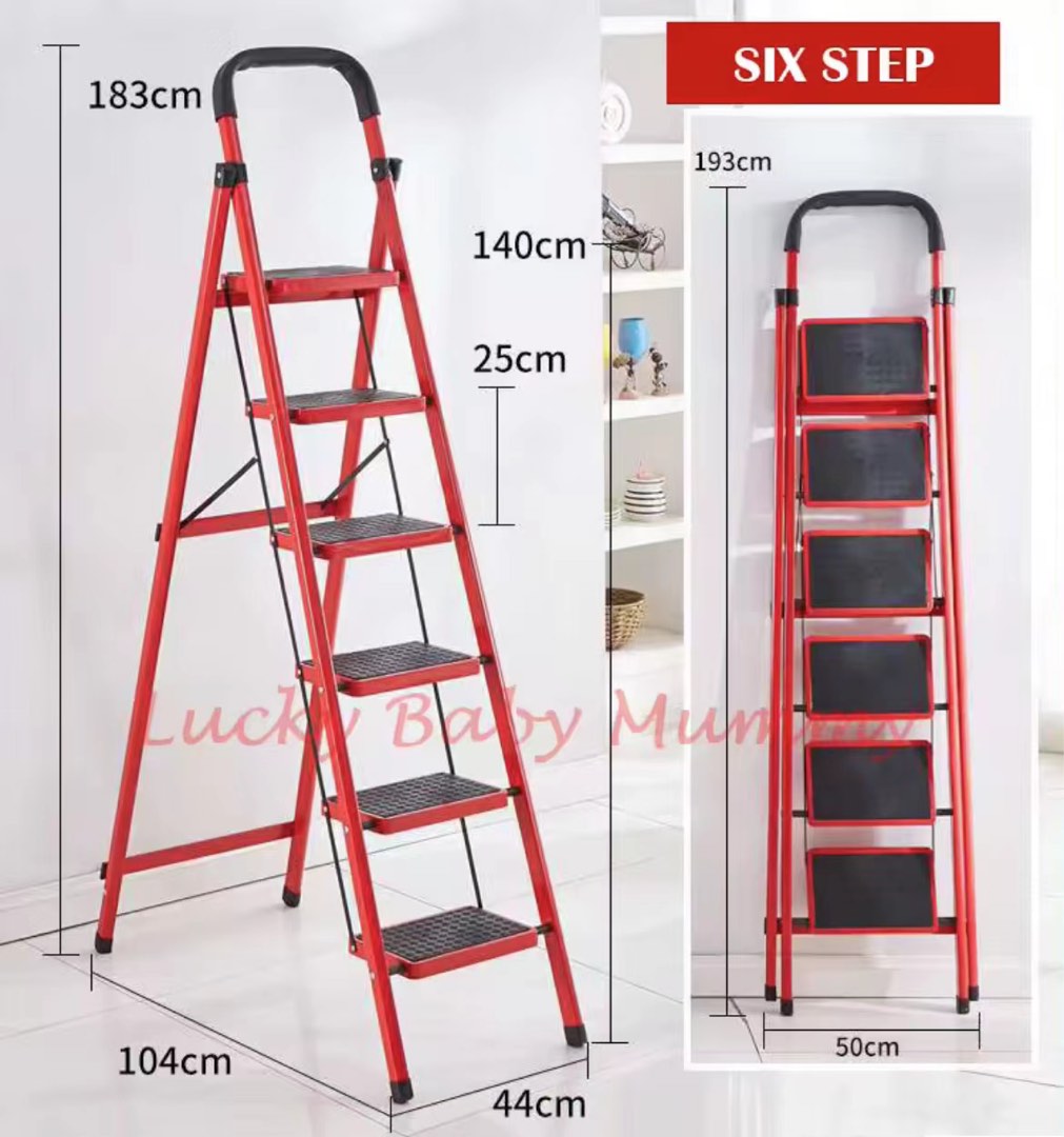 6 steps ladder, Furniture & Home Living, Home Improvement ...