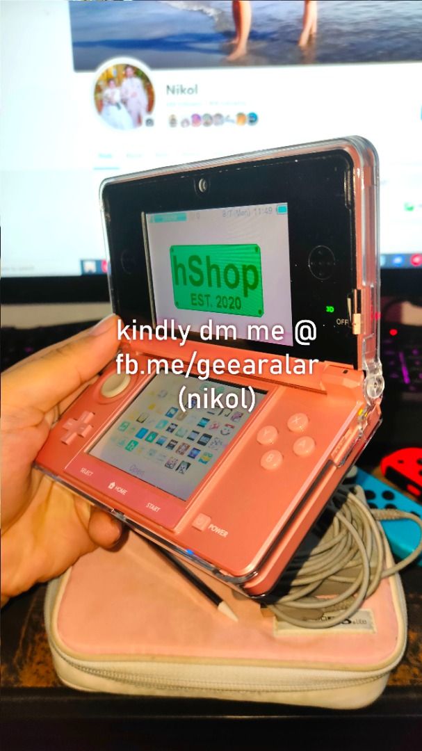 ♥ Prelove 3DS Pink updated CFW 11.17 or swap+cash, Video Gaming, Video Game Consoles, Nintendo ...
