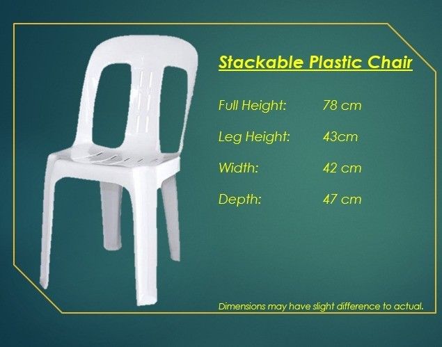 [RENT] Kopitiam/PVC/ Plastic White Chairs and tables, Furniture & Home ...