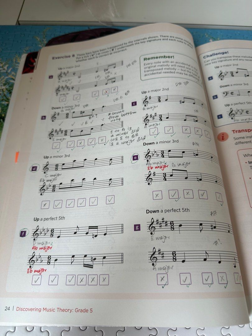 ABRSM Grades 1 - 5 Music Theory, Hobbies & Toys, Music & Media, Music ...
