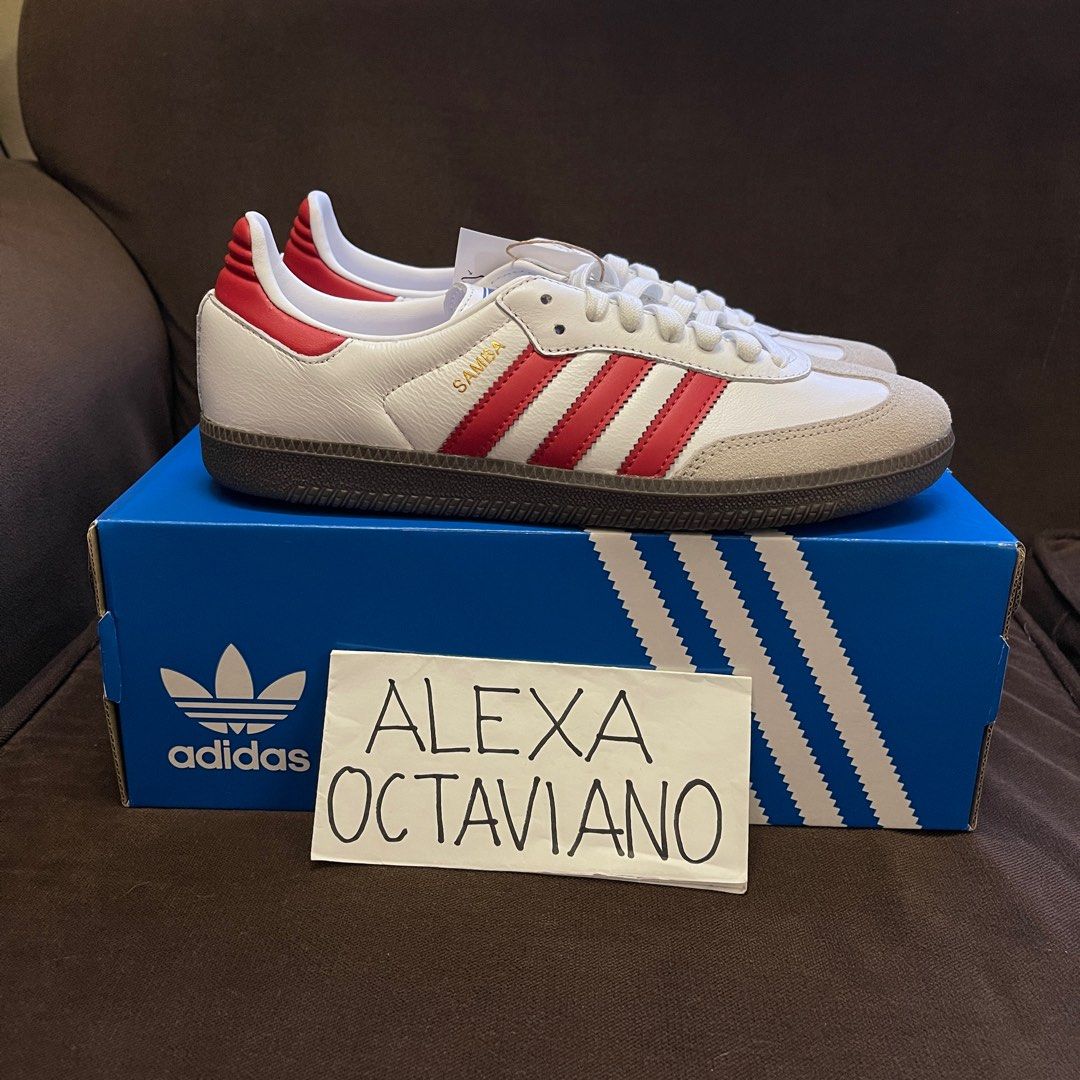 Adidas Samba OG Red, Men's Fashion, Footwear, Sneakers on Carousell