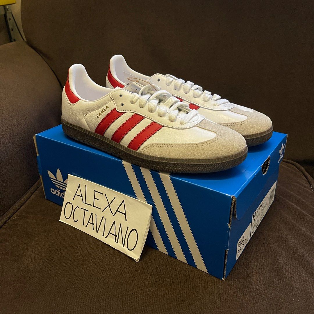Adidas Samba OG Red, Men's Fashion, Footwear, Sneakers on Carousell
