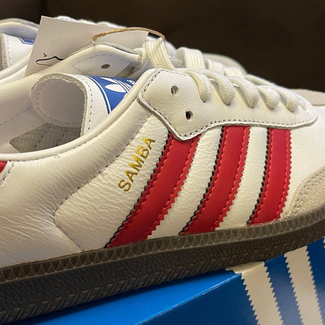 Adidas Samba OG Red, Men's Fashion, Footwear, Sneakers on Carousell