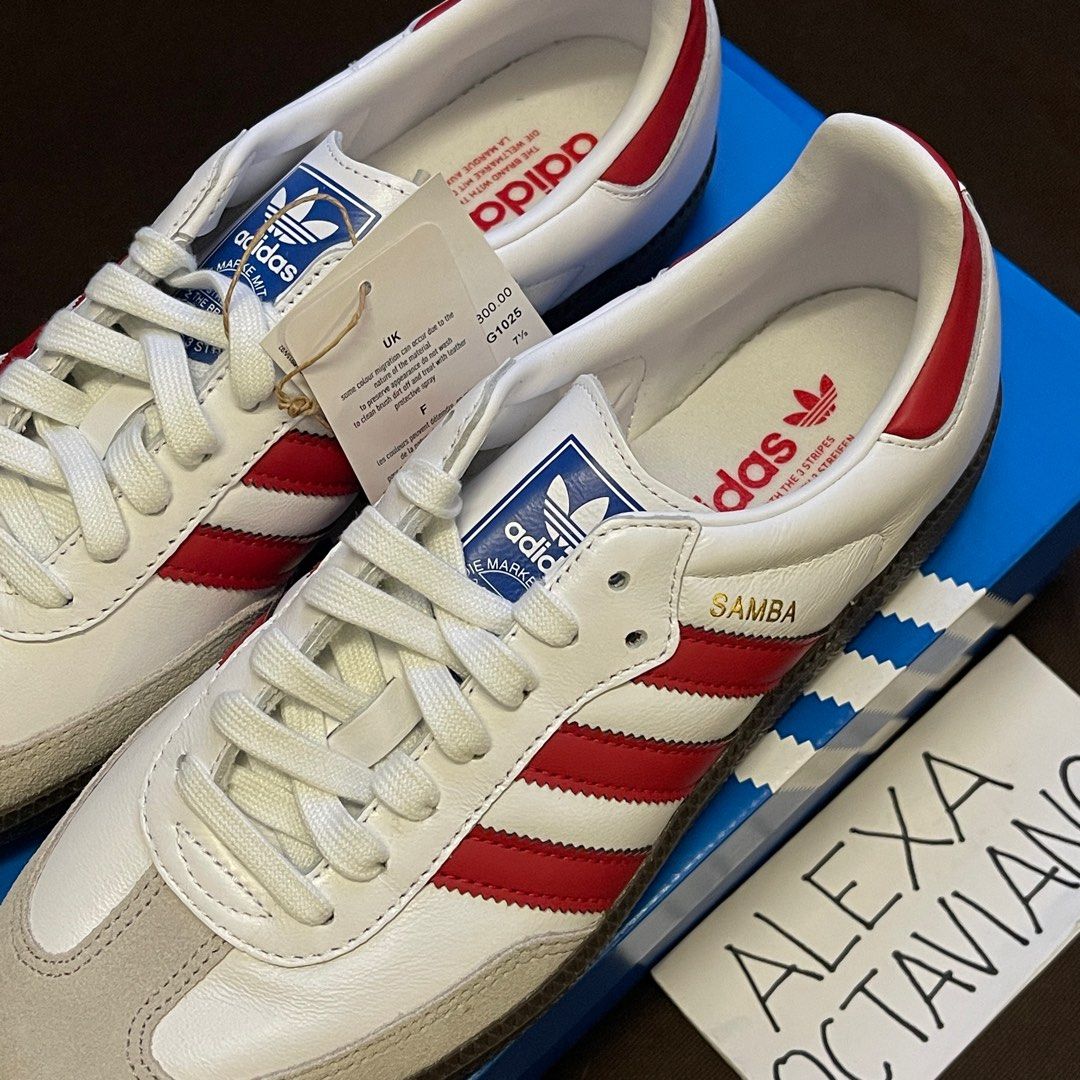 Adidas Samba OG Red, Men's Fashion, Footwear, Sneakers on Carousell