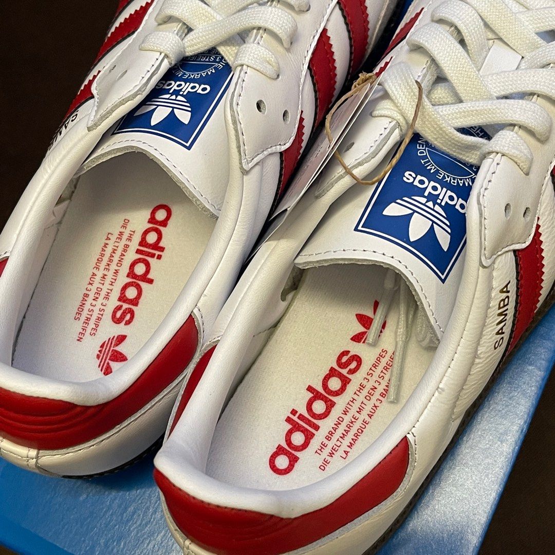Adidas Samba OG Red, Men's Fashion, Footwear, Sneakers on Carousell