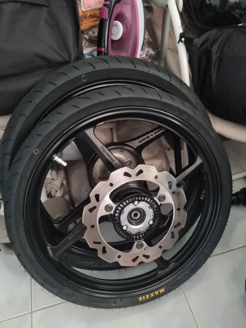 Aerox Superfly Full Rims, Motorcycles, Motorcycle Accessories on Carousell