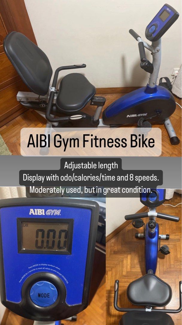 AIBI Exercise Bicycle, Sports Equipment, Exercise & Fitness, Cardio & Fitness Machines on Carousell