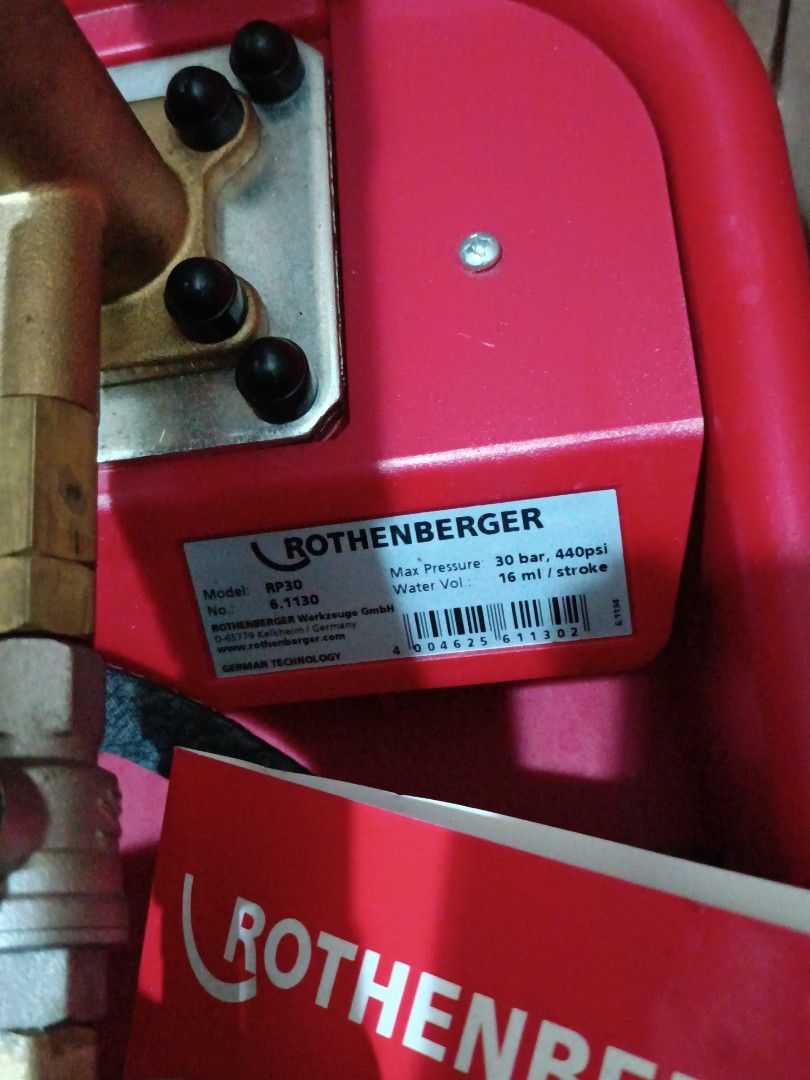 ALAT PEDETEKSI KEBOCORAN ROTHENBERGER TESTING PUMP RP30 RP 30 GERMANY ...