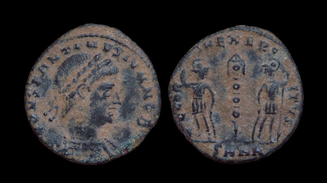 Ancient Roman Coin . CONSTANTINE II, as Caesar . AD 316-337 . AE4 ...