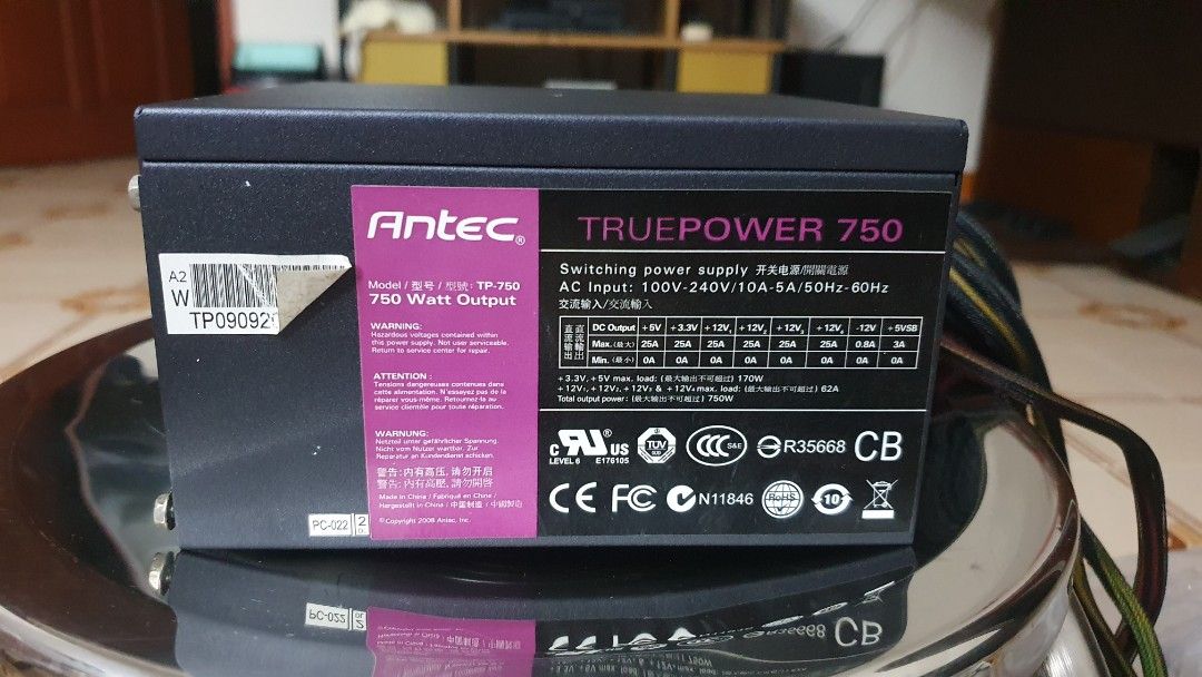 [Cheapest] Antec TruePower 750W PSU Power Supply for ATX Desktop PC ...