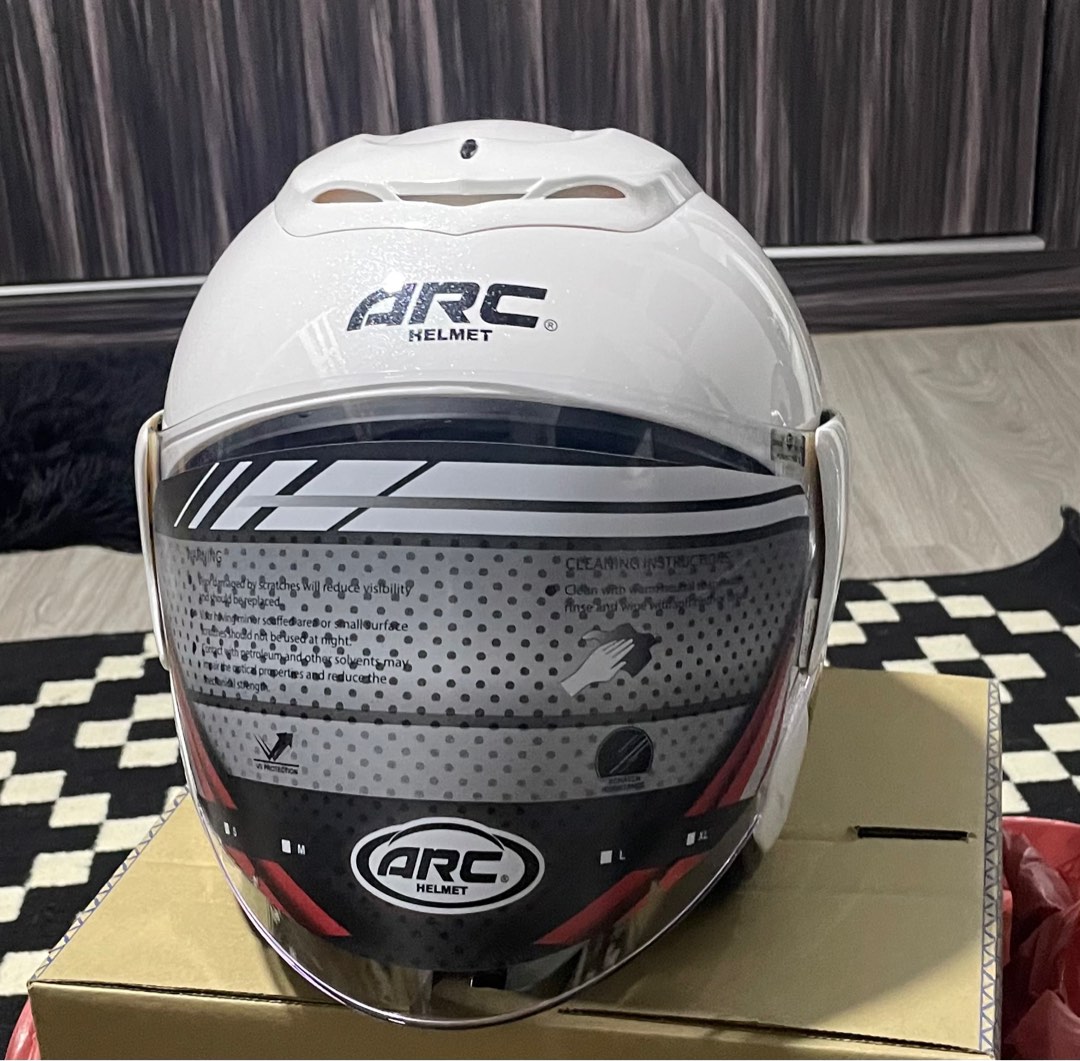ARC RITZ WHITE, Motorcycles, Motorcycle Accessories on Carousell