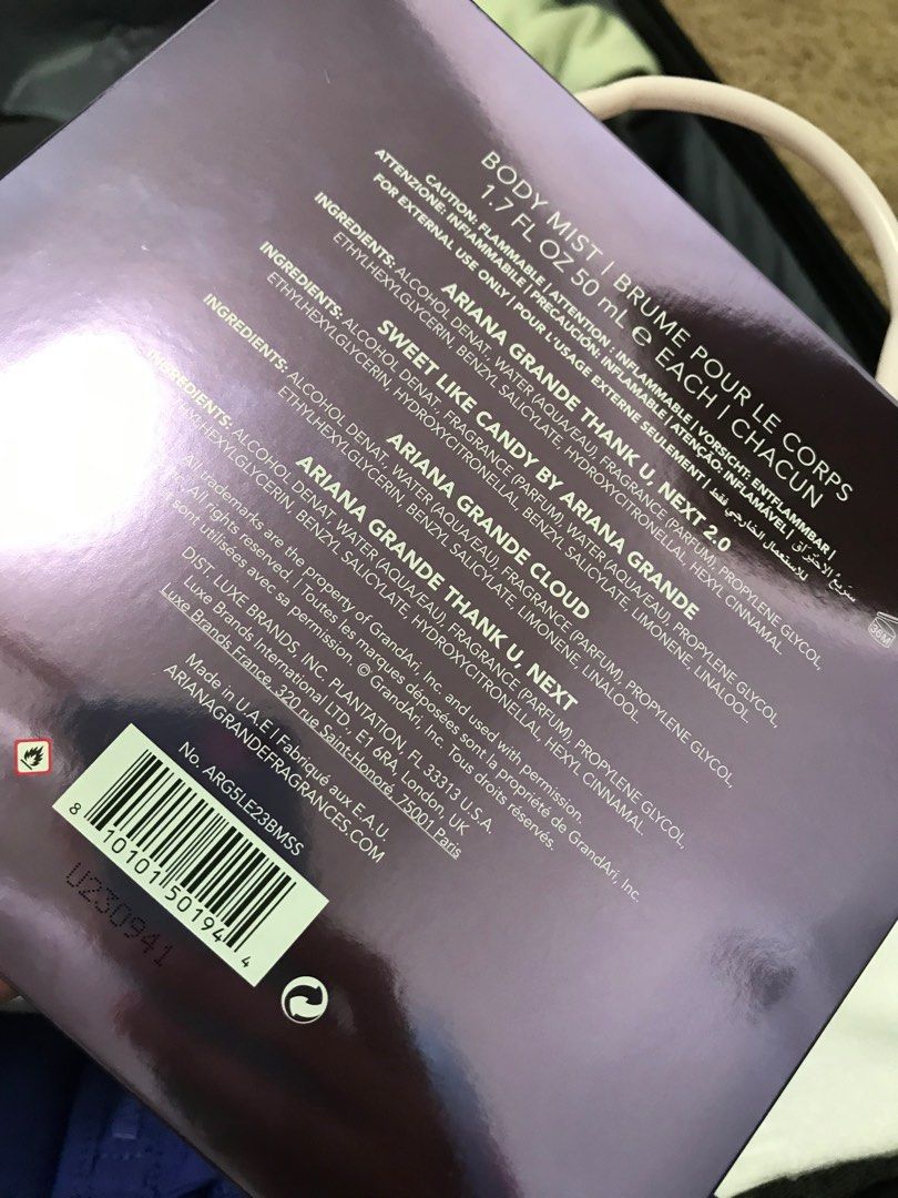 Ariana grande mist set 4X50ml each on Carousell