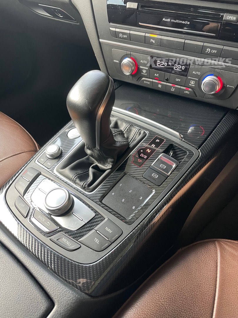 Audi A6 Center console sticker wrap, Car Accessories, Accessories on ...