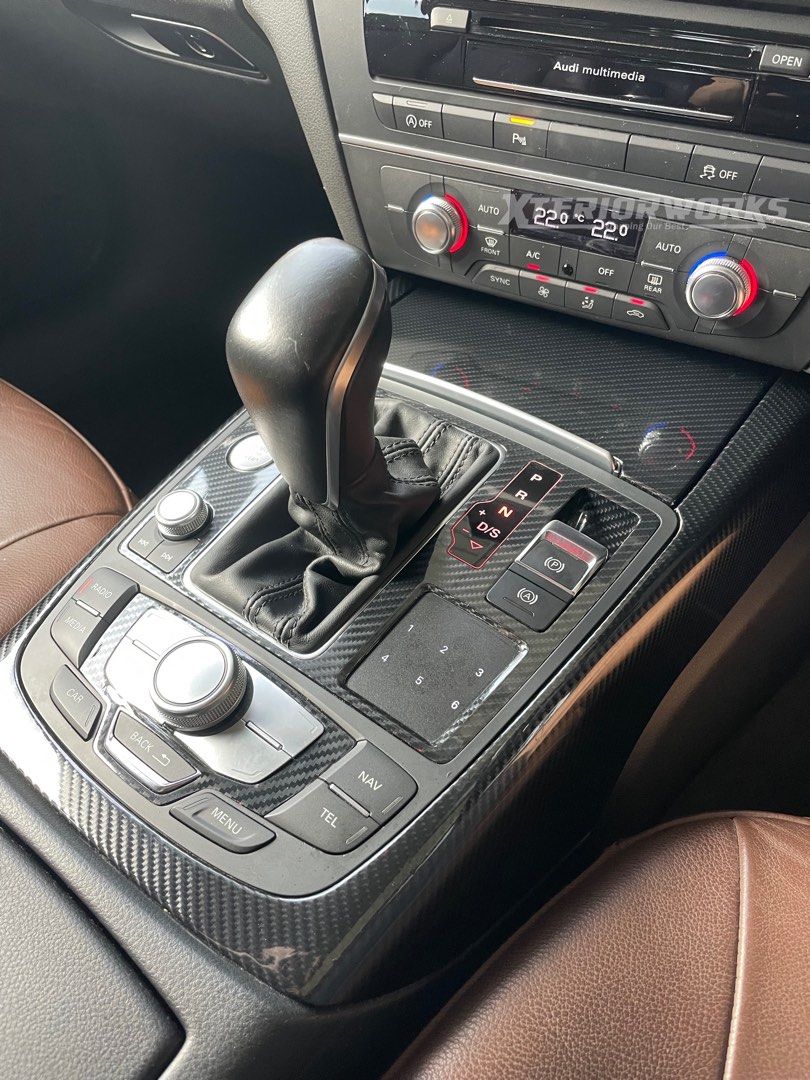 Audi A6 Center console sticker wrap, Car Accessories, Accessories on ...