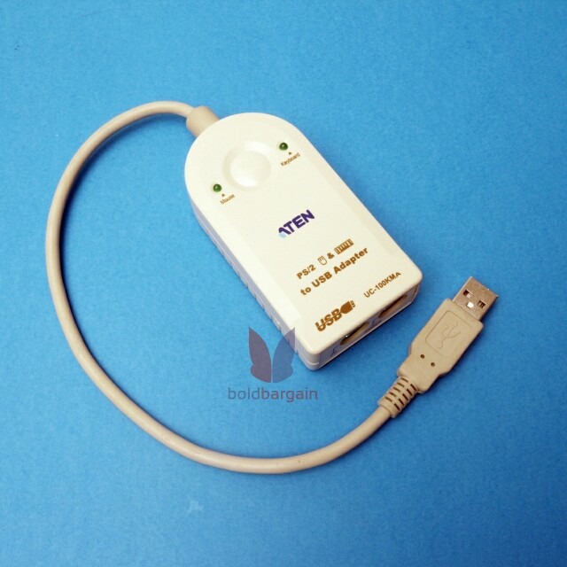 Authentic ATEN UC-100KMA USB to PS/2 Mouse and Keyboard Converter Made ...