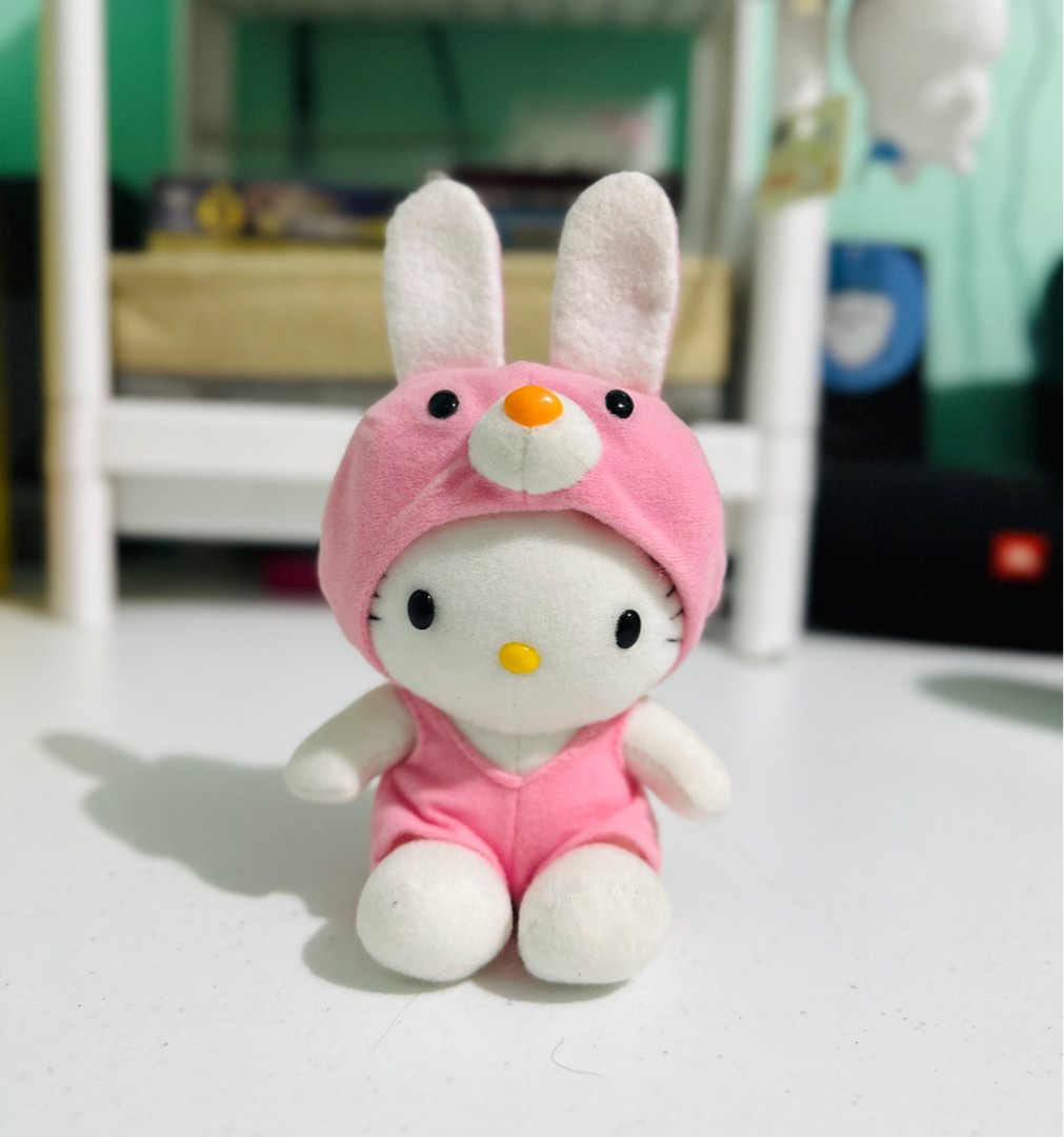 Authentic Sanrio Smiles Vintage Hello Kitty Pink Bunny Plush on Carousell