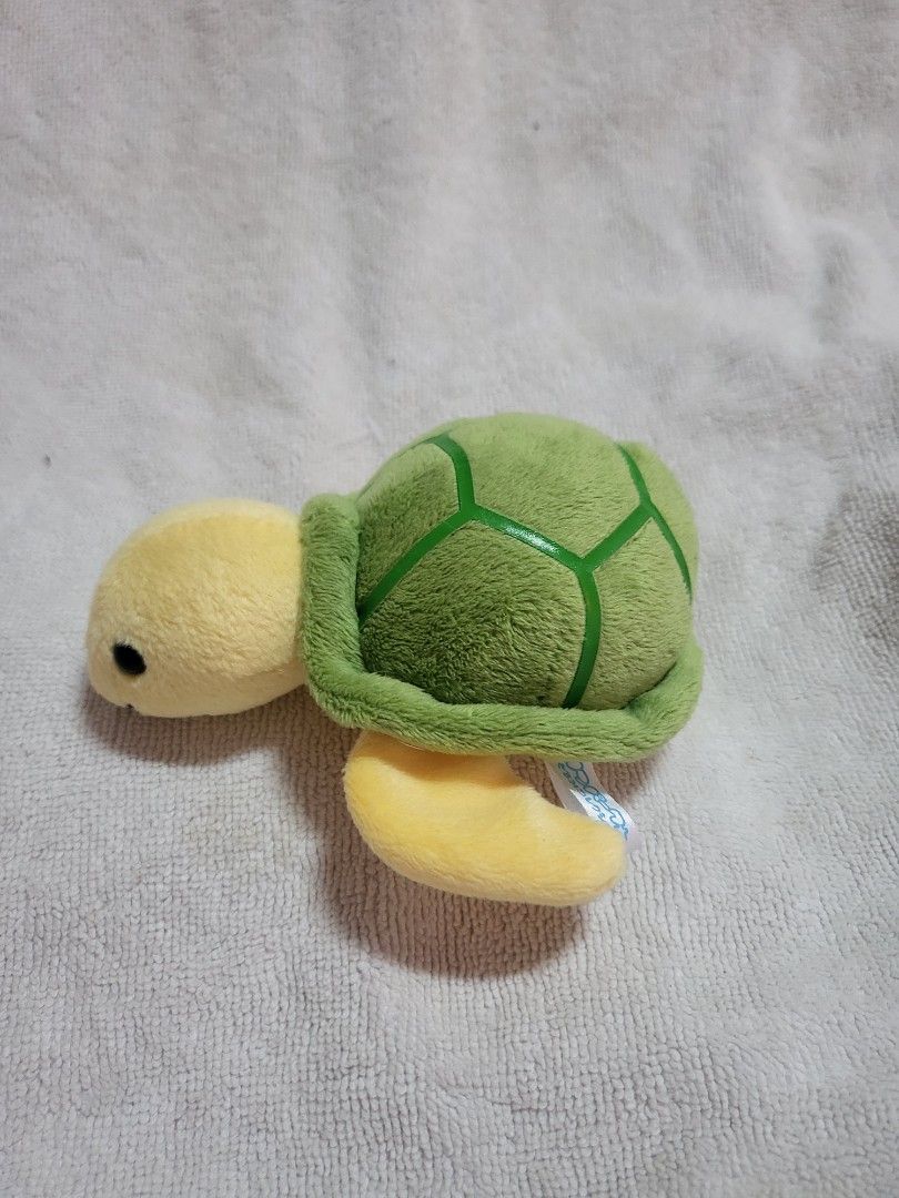 Authentic Yell Green Turtle / Tortoise Plush Soft Toy, Hobbies & Toys ...