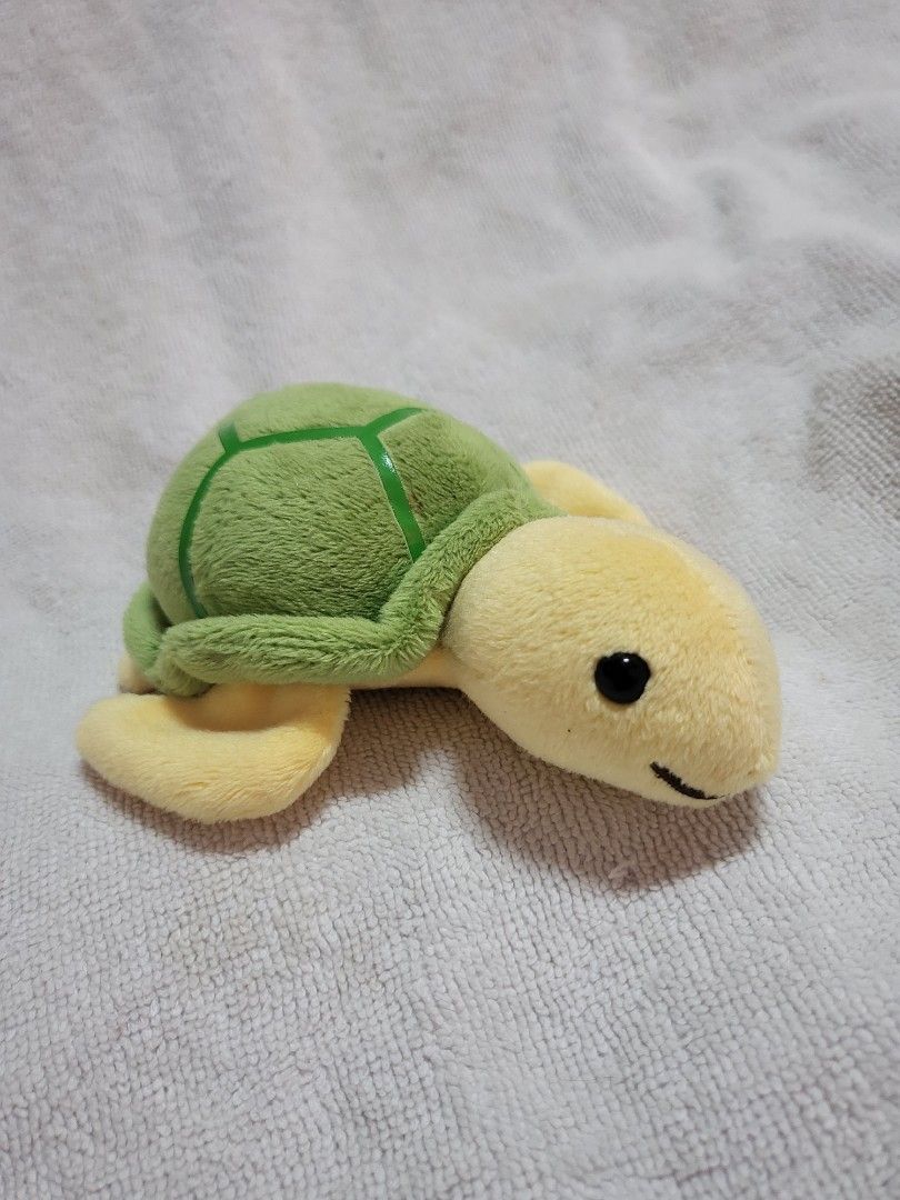 Authentic Yell Green Turtle / Tortoise Plush Soft Toy, Hobbies & Toys ...