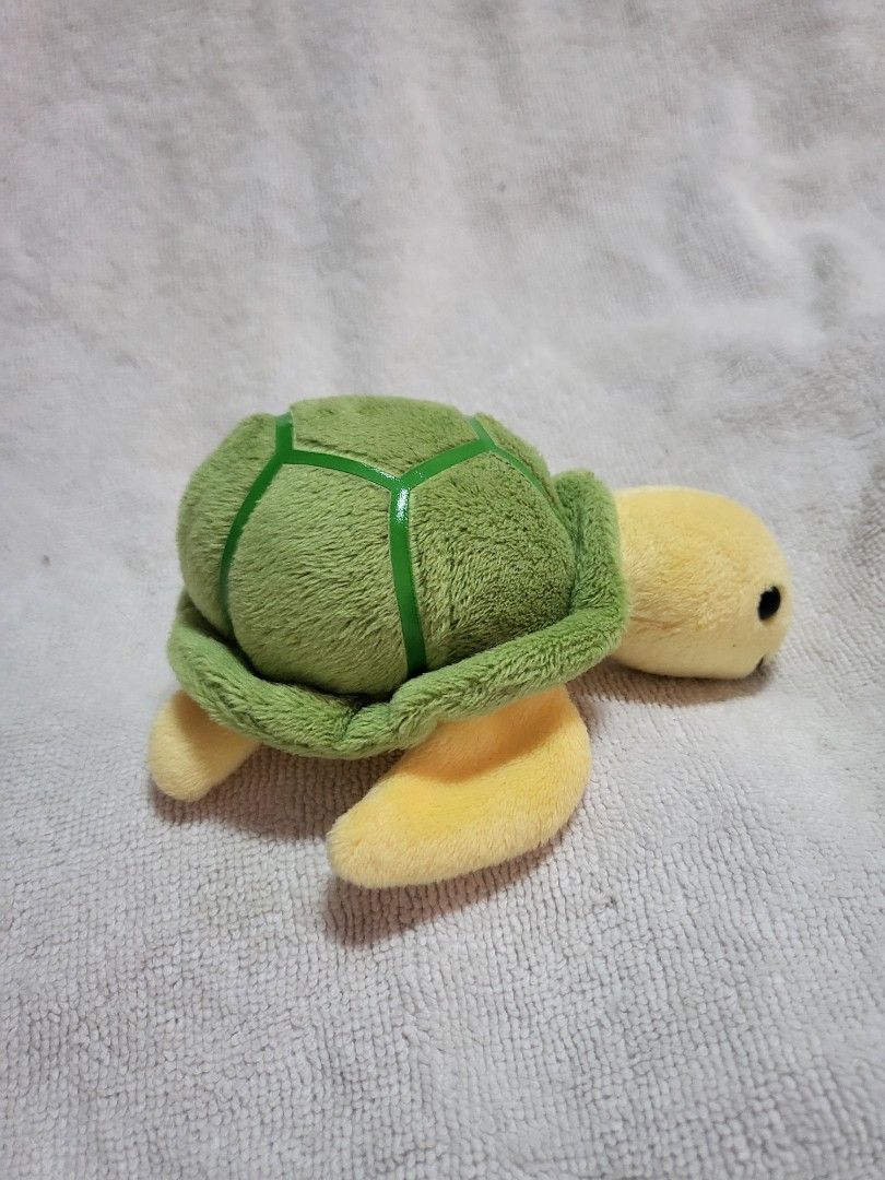 Authentic Yell Green Turtle / Tortoise Plush Soft Toy, Hobbies & Toys ...