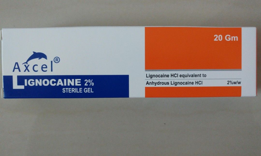 Axcel Lignocaine 2% Sterile Gel 20g, Health & Nutrition, Medical ...