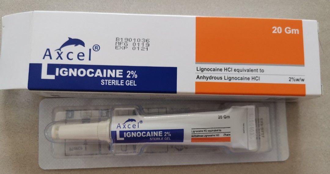 Axcel Lignocaine 2% Sterile Gel 20g, Health & Nutrition, Medical ...