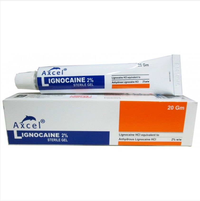 Axcel Lignocaine 2% Sterile Gel 20g, Health & Nutrition, Medical ...