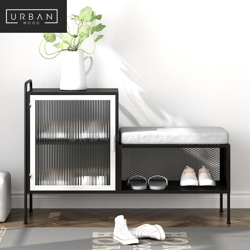 BAIT Modern Industrial Shoe Bench, Furniture & Home Living, Furniture ...