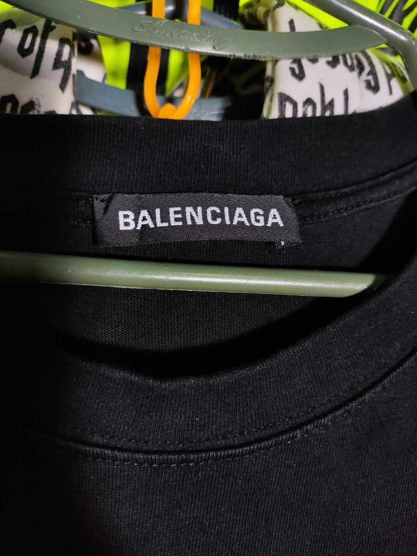 BALENCIAGA RIPPED LOGO, DISTRESSED SHIRT, Men's Fashion, Tops & Sets ...