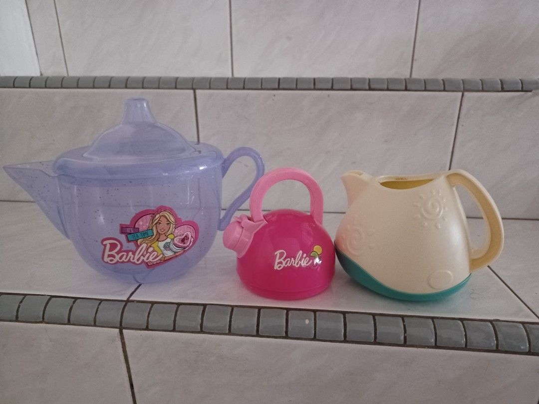 Barbie Tea Pot & Kettle, Hobbies & Toys, Toys & Games on Carousell