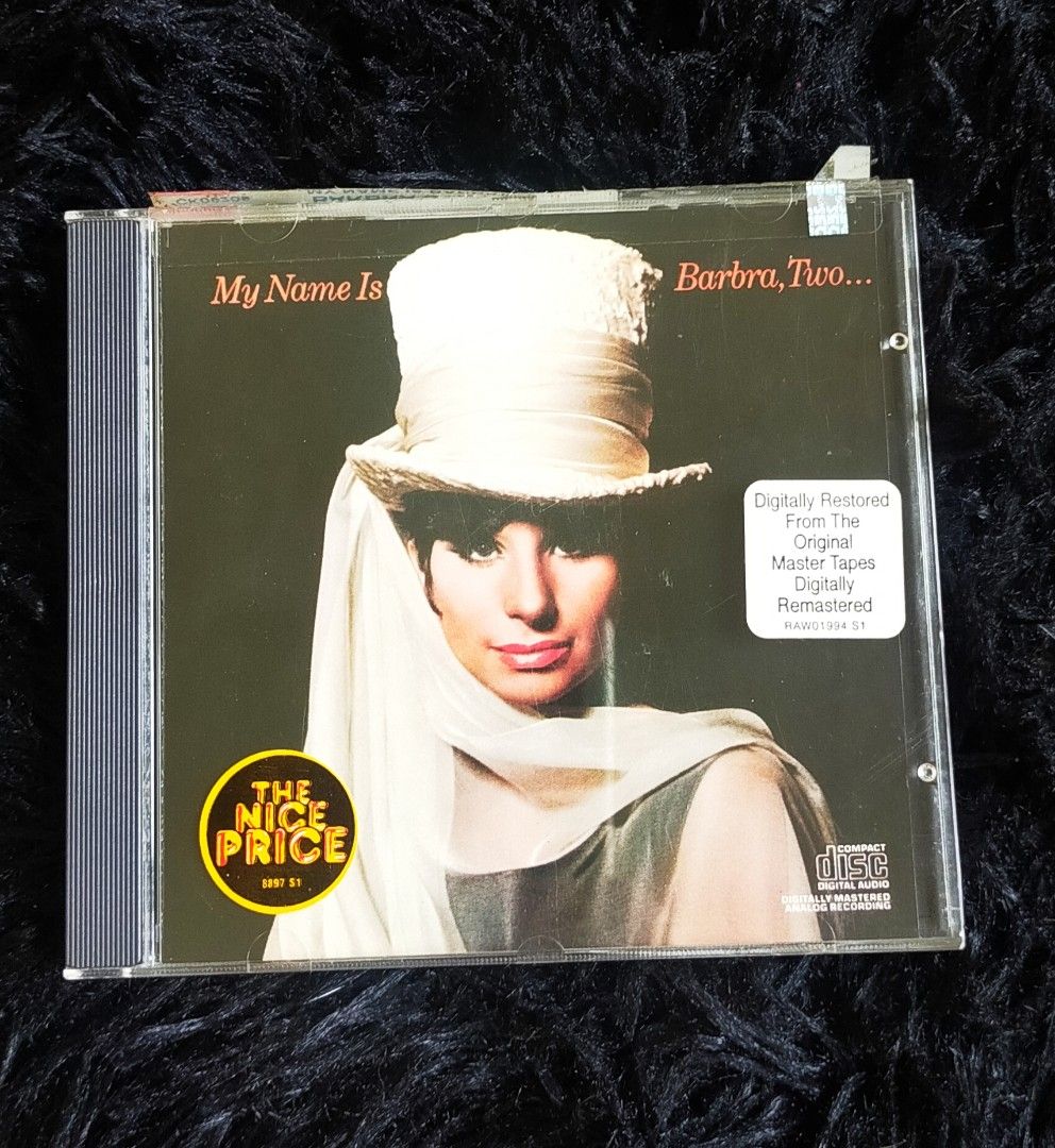 Barbra Streisand... My name is Barbra, two... Cd... Rare... Hard to ...
