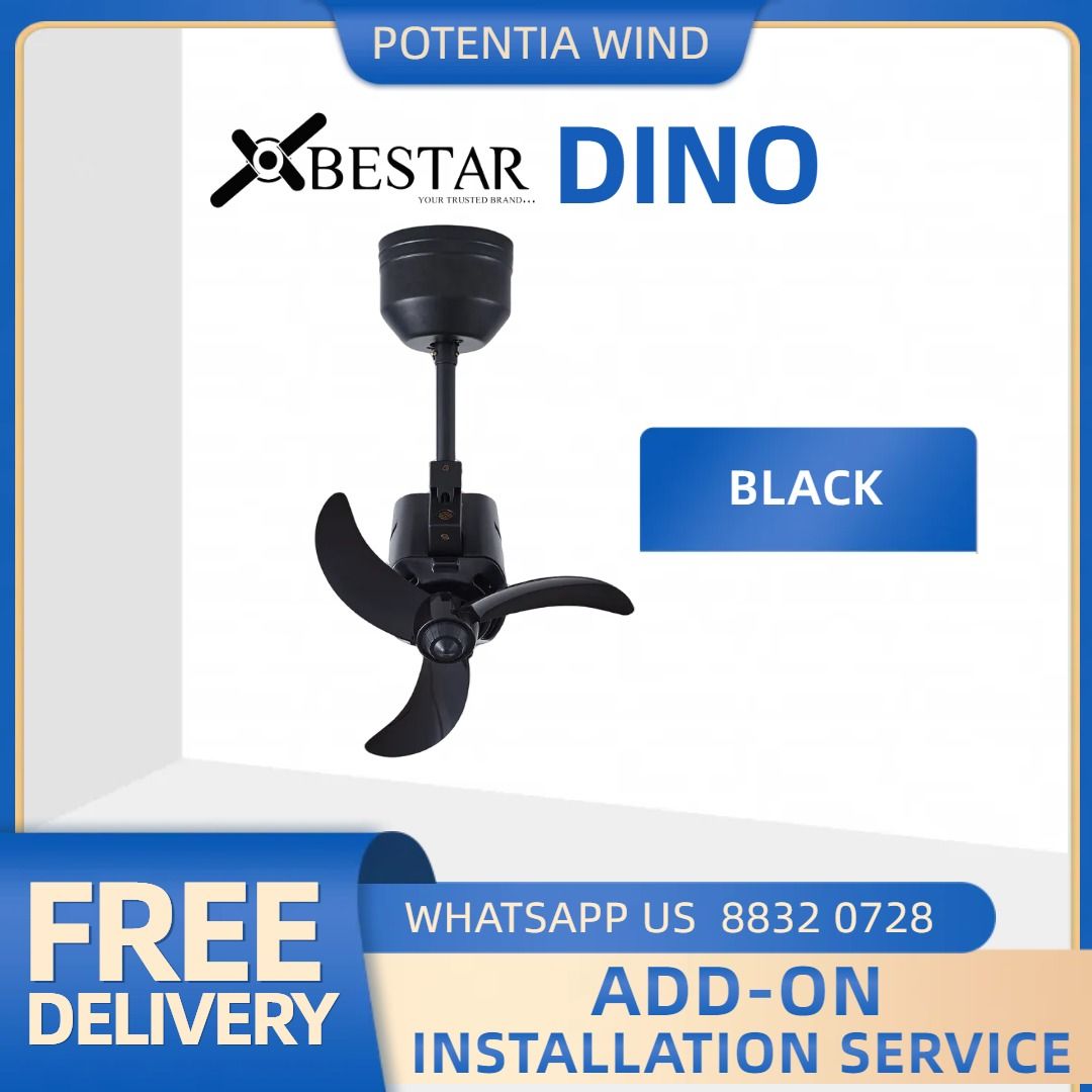 BESTAR DINO CORNER CEILING FAN 16 INCHES | FREE SITE SURVEY | FREE ...