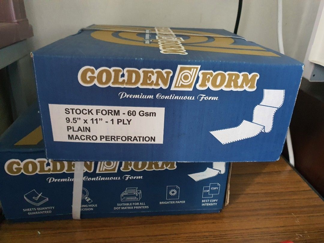 Blank 9.5" x 11" 1 ply computer form, Computers & Tech, Parts ...