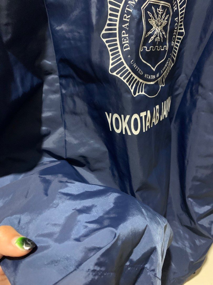 Bomber Blue Tokyo Parachute Jacket / Jaket Parasut Biru, Fesyen Pria ...
