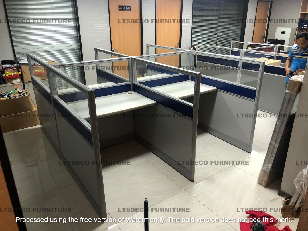 BPO MODULAR TABLE OFFICE FURNITURE/PARTITION CUBICLES on Carousell