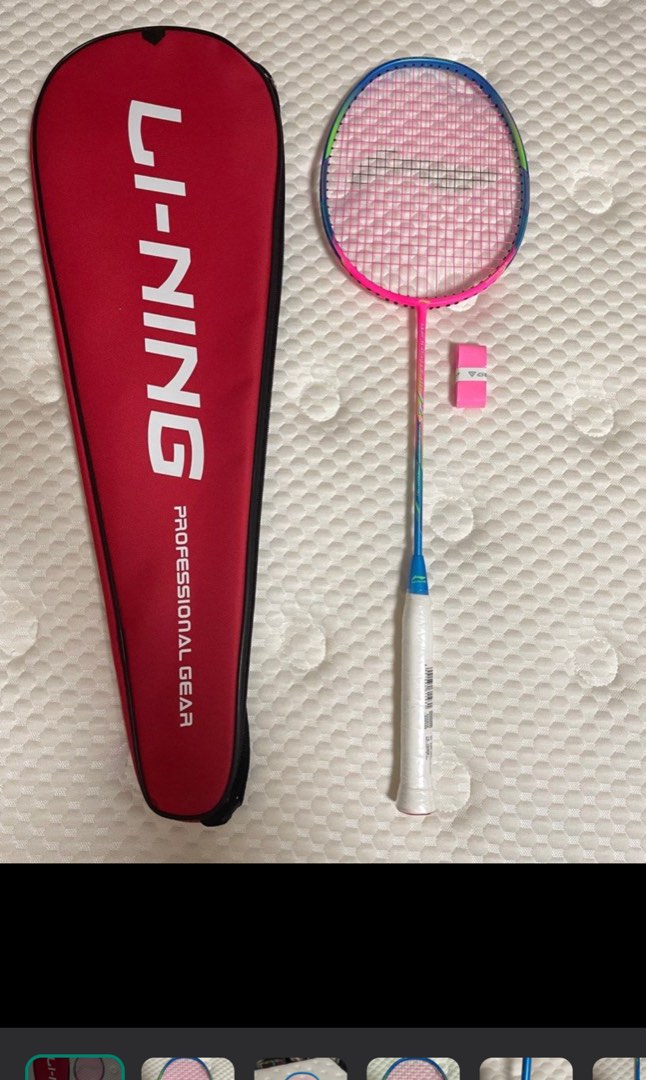 Li Ning badminton racket windstorm ws72 ws72s, Sports Equipment, Sports ...